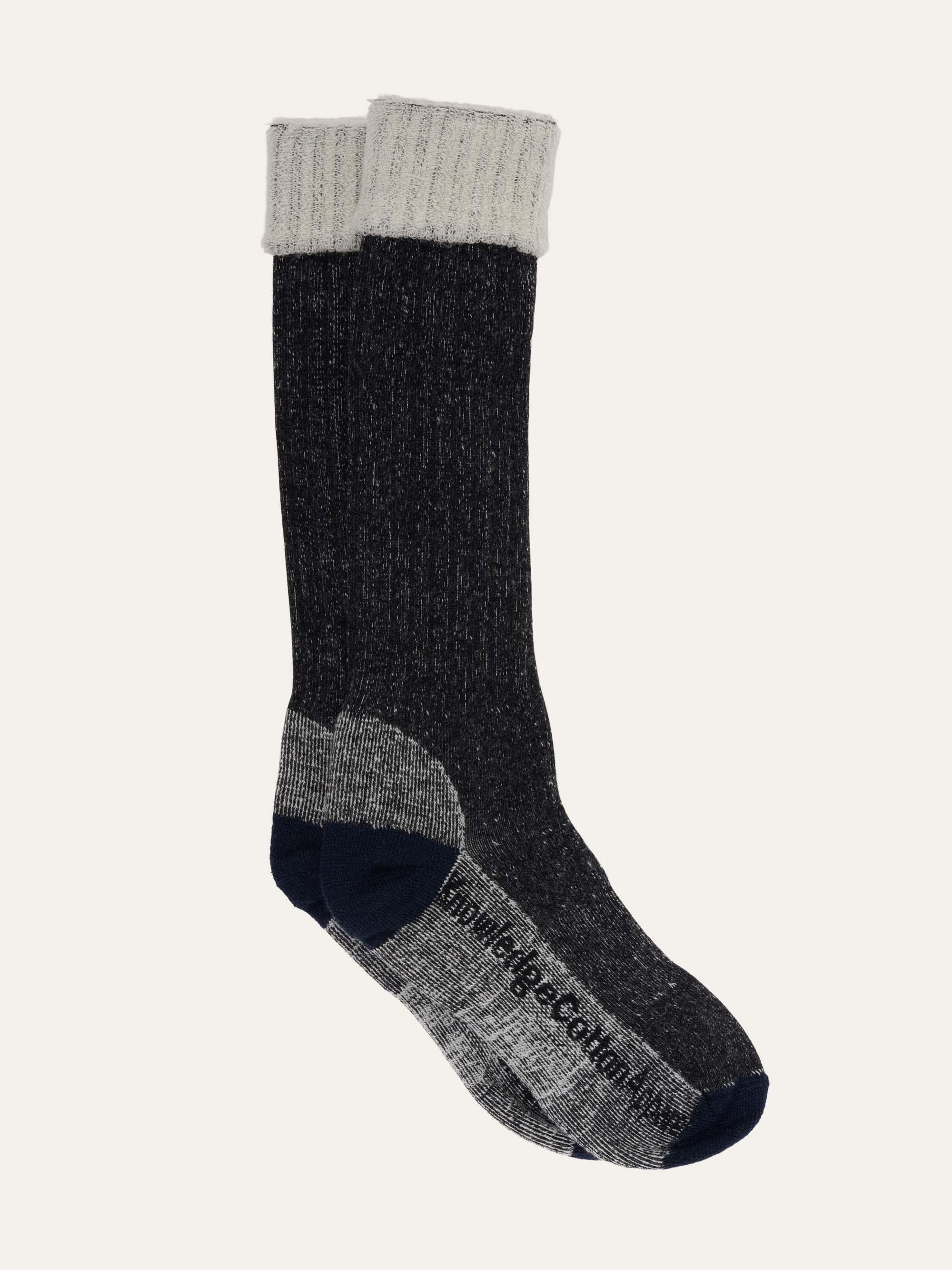 Buy 1 pack high terry wool sock - Phantom - from KnowledgeCotton Apparel®