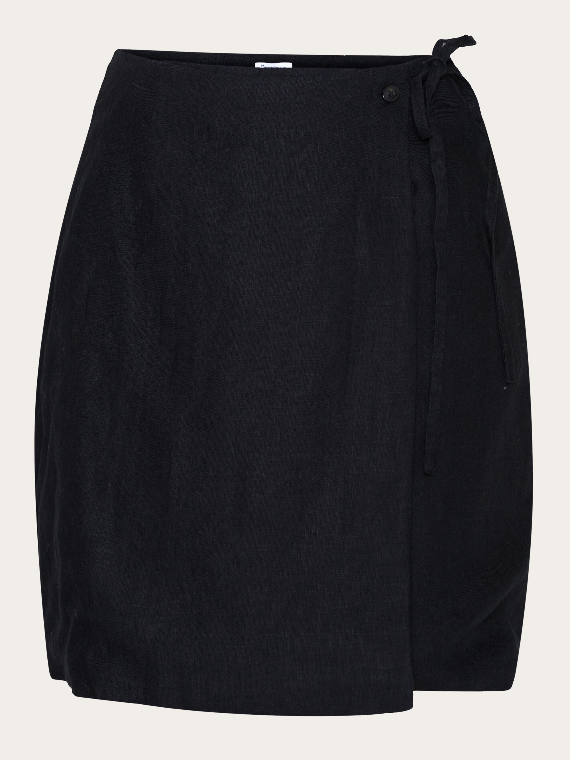 Buy Natural linen wrap skirt - Black Jet - from KnowledgeCotton Apparel®