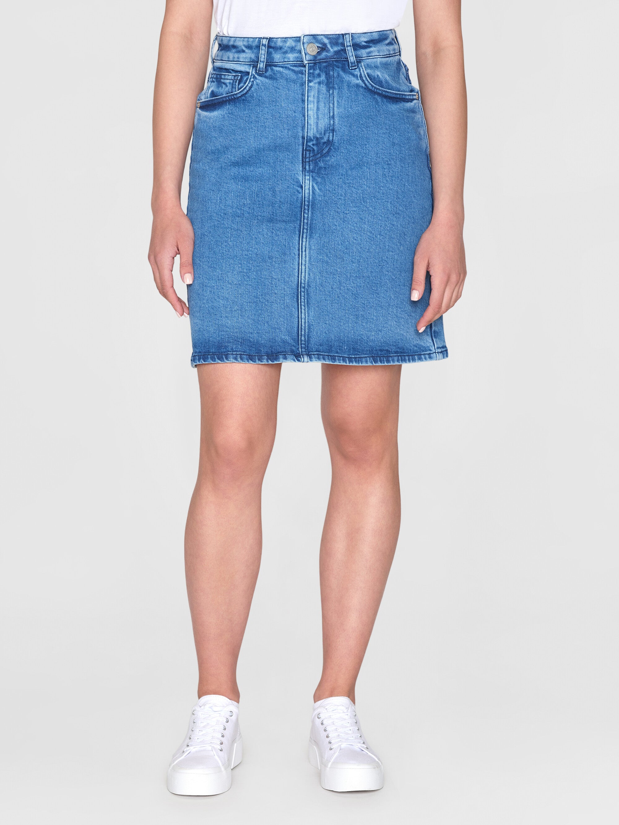 ROMY Light Blue Denim Skirt - Light blue