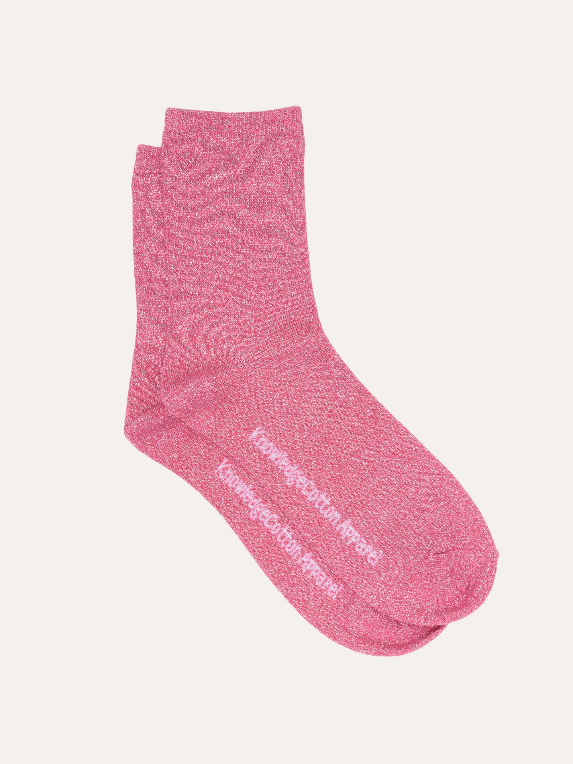 Buy Single pack Glitter socks - Hot Pink - from KnowledgeCotton Apparel®